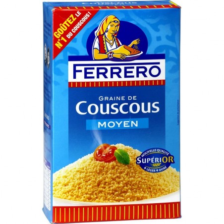 Home delivery of Ferrero medium grain couscous 500g