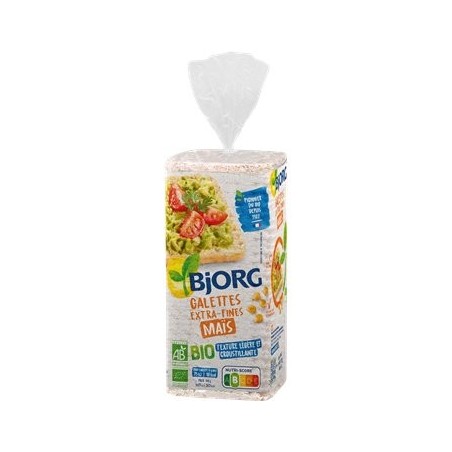 Home delivery of Bjorg organic corn cakes 130g