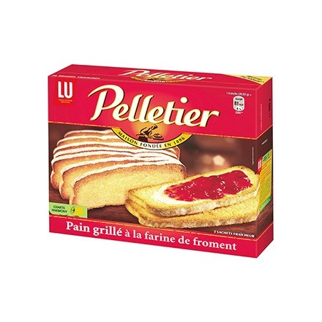 Home delivery of Pelletier wheat toast 455g
