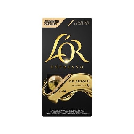 L'Or Expresso Capsules Absolu N°9 x10 52g