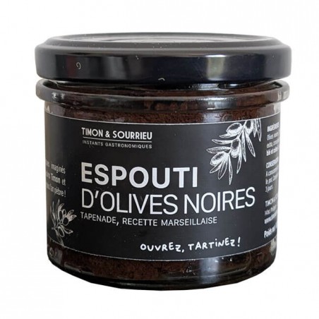 Home delivery Espouti D'Olives Noires Timon & Sourrieu 100g